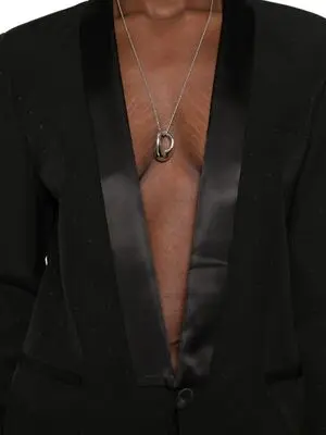 FORTE_FORTE Wool Blend Smoking Jacket - Multicolor