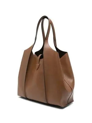 TOD'S Timeless Medium Leather Tote Bag - Multicolor
