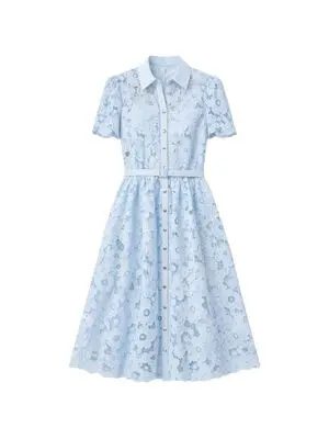 SELF-PORTRAIT Lace Midi Dress - Multicolor