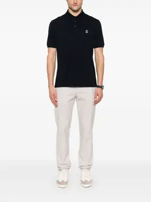 Brunello Cucinelli Logo Cotton Polo Shirt