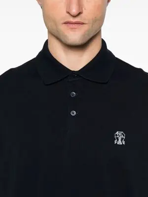 Brunello Cucinelli Logo Cotton Polo Shirt