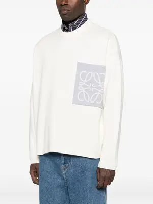 Loewe Anagram Cotton Sweater - Multicolor