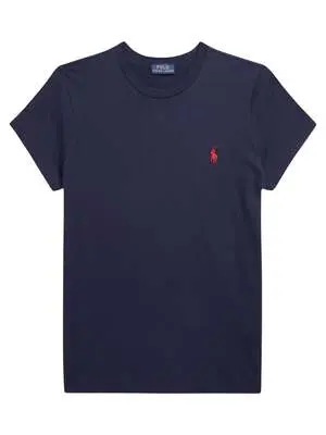 Ralph Lauren Cotton Crewneck T-shirt With Logo - Navy