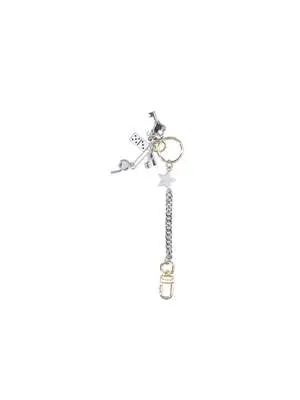 Marc Jacobs Charm Keychain With Mixed Charms - Silver
