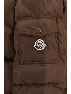 Moncler Maya Short Down Jacket - Brown