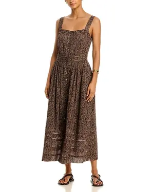 Paige Temecula Maxi Dress - Dark Brown Multi