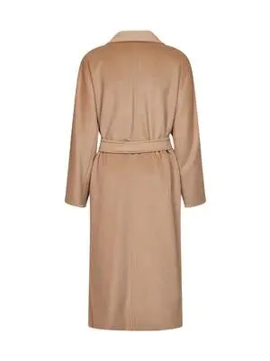Max Mara Camel 101801 Icon Coat Madame Belted Coat