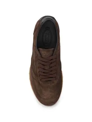 TOD'S Suede Leather Lace-up Sneakers - Multicolor