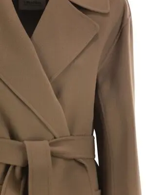 Max Mara Smmvelo Pure Virgin Wool Wrap Coat