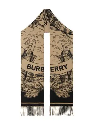 Burberry Ekd Cashmere Scarf - Multicolor