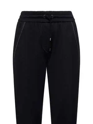 Brunello Cucinelli Jogging Pants In Cotton And Silk - Multicolor