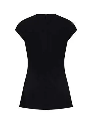 TOTEME Black Fluid Jersey Everyday Top