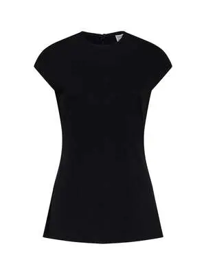TOTEME Black Fluid Jersey Top - Multicolor