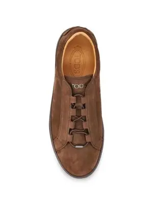 TOD'S Nubuck Leather Lace-up Sneakers - Multicolor