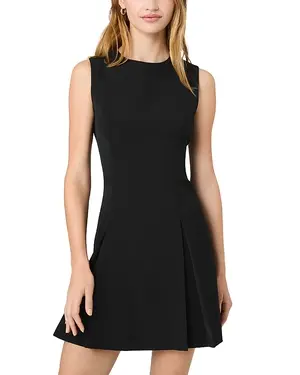 French Connection Sleeveless Inverted Pleat Mini Dress