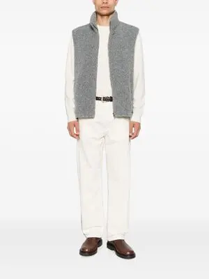Herno Sleeveless High Neck Zip Vest - Multicolor