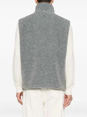Herno Sleeveless High Neck Zip Vest - Multicolor