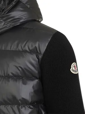Moncler Wool And Nylon Padded Cardigan