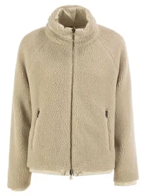 Herno Reversible Teddy Fleece And Technical Nylon Jacket - Multicolor