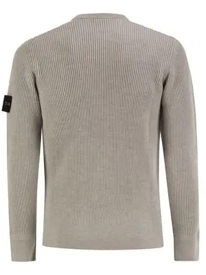 Stone Island Ribbed Crew Neck Jumper - Multicolor