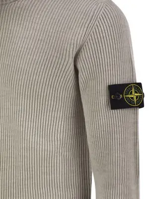 Stone Island Ribbed Crew Neck Jumper - Multicolor