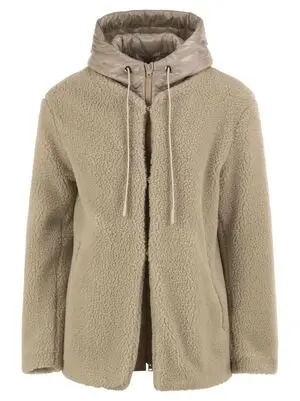 Herno Teddy Jacket With Padded Hood - Multicolor