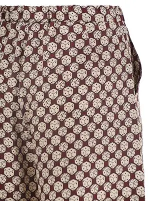 Max Mara Printed Silk Twill Wide-leg Trousers - Multicolor