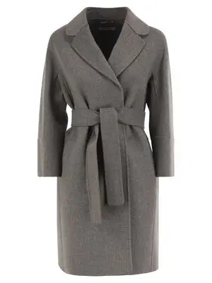 MAX MARA S MAX MARA Arona Virgin Wool Belted Coat