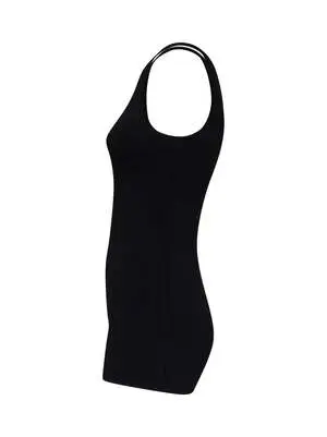 TOTEME Black Compact Knit Classic Tank Top - Multicolor