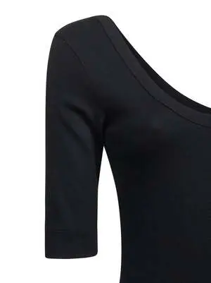 Brunello Cucinelli Ribbed Stretch Jersey T-shirt With Monili Detail - Multicolor