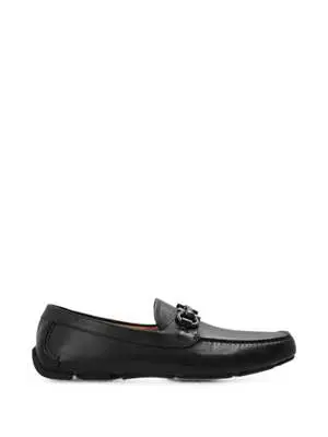 FERRAGAMO Horsebit Leather Driver Shoes - Multicolor