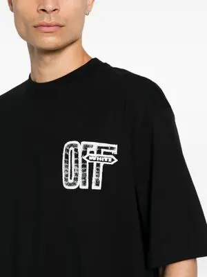 Off-White Motion Arrow Skate Cotton T-shirt - Multicolor