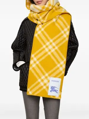 Burberry Wool Hooded Scarf - Multicolor
