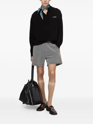 Acne Studios Logo Wool Polo Shirt - Multicolor