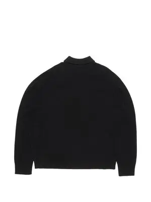 Acne Studios Logo Wool Polo Shirt - Multicolor