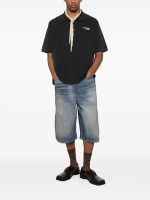 Acne Studios Logo Cotton Polo Shirt