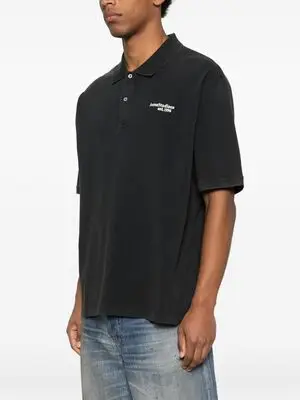 Acne Studios Logo Cotton Polo Shirt