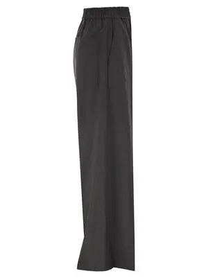 Brunello Cucinelli Stretch Virgin Wool Fluid Trousers