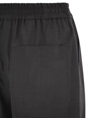 Brunello Cucinelli Stretch Virgin Wool Fluid Trousers