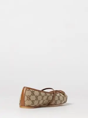 Gucci Monogram Ballet Flats - Cream