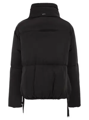 Herno High-neck Down Jacket With Drawstring Collar - Black