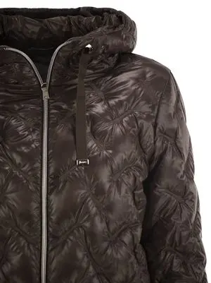 Herno Diamond-quilted Hooded Down Jacket