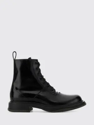 Gucci Calfskin Leather Lace-up Combat Boots - Black