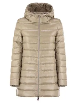 Herno A-shape Ultralight Nylon Down Coat - Cream