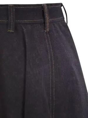 Brunello Cucinelli Cotton Denim Midi Skirt