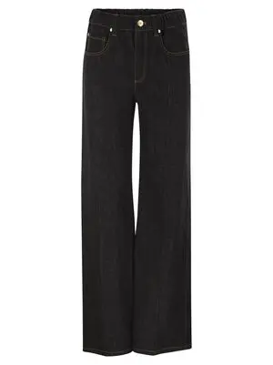 Brunello Cucinelli Wide-leg Cotton Denim Jeans - Multicolor