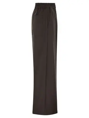 Brunello Cucinelli Stretch Virgin Wool Fluid Trousers