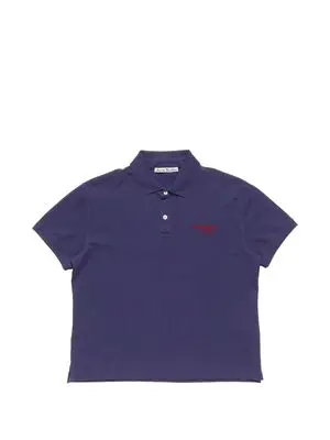 Acne Studios Logo Cotton Polo Shirt - Multicolor