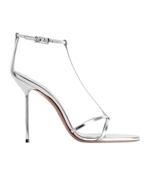 Paris Texas Stiletto-heeled Sandals - Silver