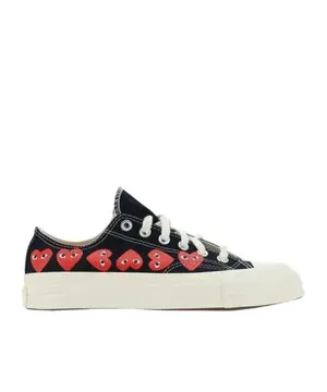 Play Comme Des Garcon Comme Des Garçons Play X Converse Chuck 70 Heart Printed Lace-up Sneakers